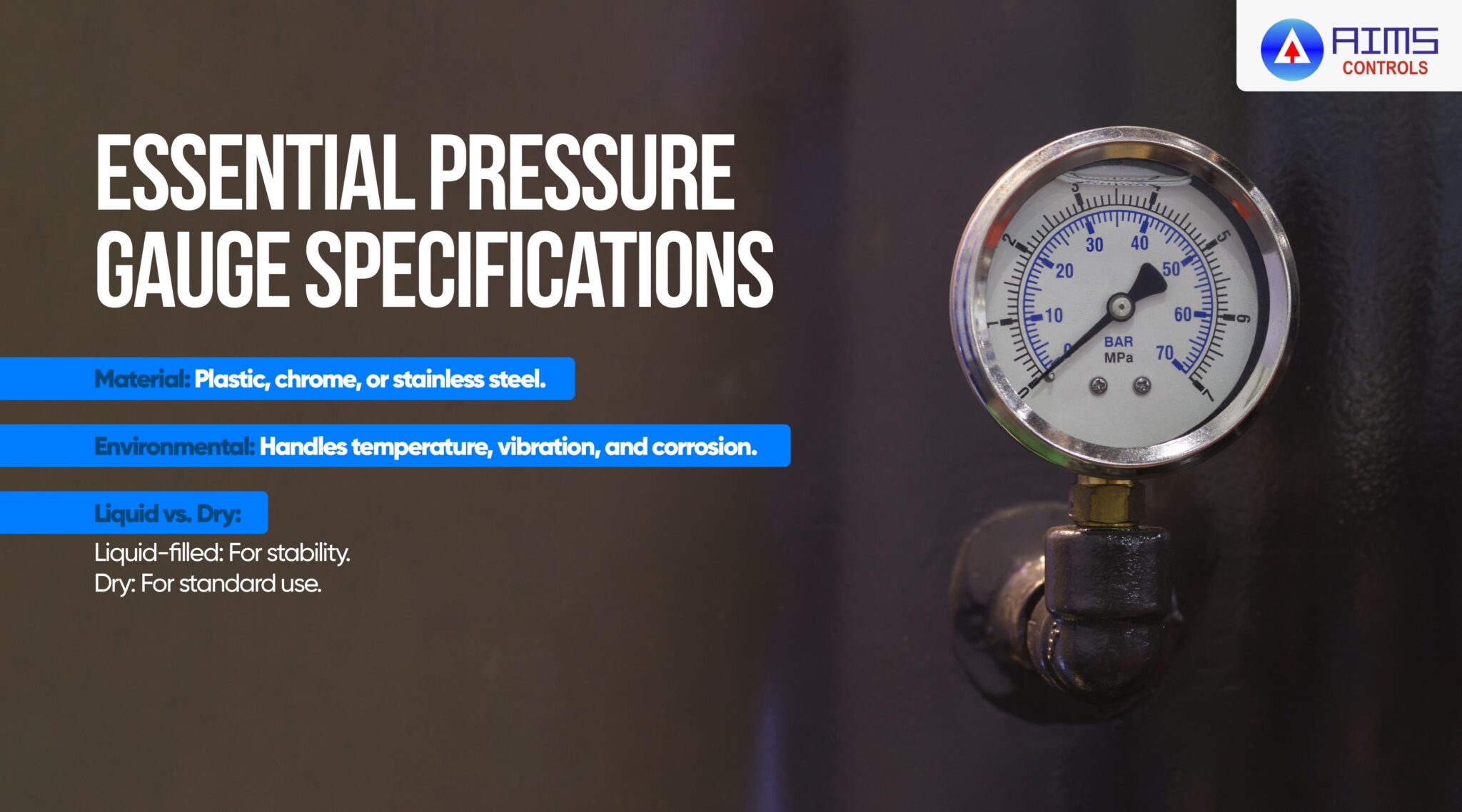 Pressure Gauge Standards & Specs | AIMS Control Guide